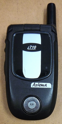 Motorola i710 - Black and Silver ( Nextel ) Rare PTT iDEN Flip Phone ...