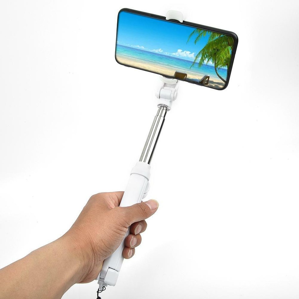 Selfie Stick Bluetooth Remote Monopod Phone Holder Tripod For iPhone ...