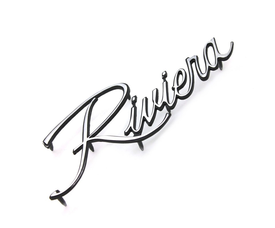 For 1971-74 Riviera Front Fender Script Emblem / Buick Chrome Badge ...