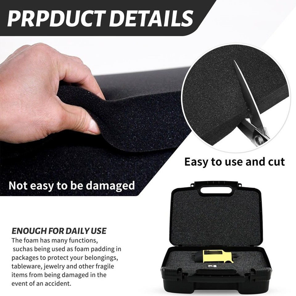 Polyurethane Foam Board,40 X 30 X 2.5cm Cuttable Foam Insert for ...