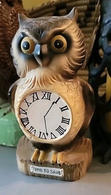 Vintage Halloween Owl Bank Painted Composition 1940s Spooky Cute | eBay