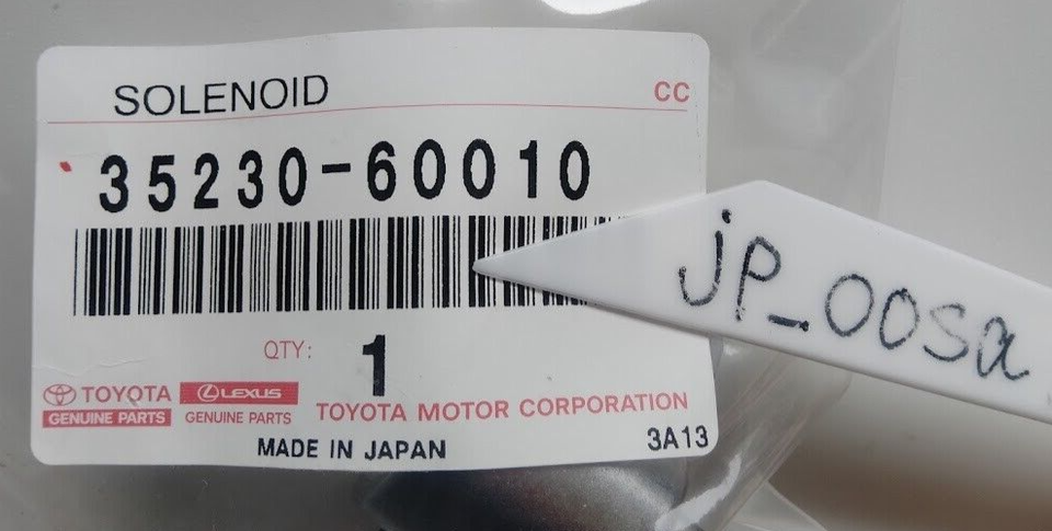 Toyota Lexus Genuine OEM 35230-60010 Transmission Solenoid 3-Way No.2 ...