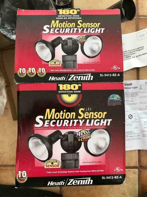 Heath Zenith Exterior 180 Motion Sensor Security Light for sale online ...