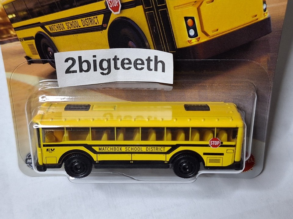 Matchbox 2025 Mainline MBX EV School Bus Yellow 123/125 NEW Casting ...