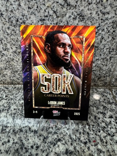 LeBron James: 2025 Topps Now Basketball 50k Career Points #12 In Hand ...