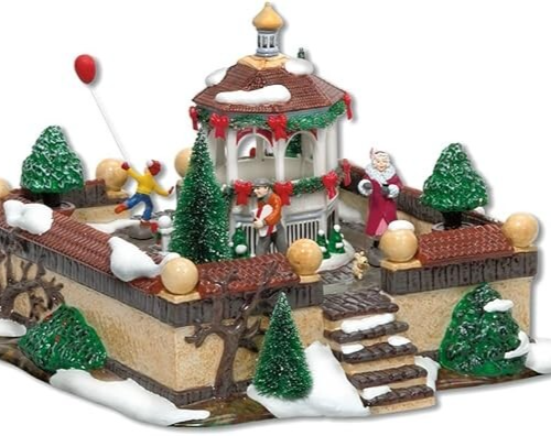 Dept 56 Lit Gazebo /Shoppers Classic Village Square Animated Accessory ...