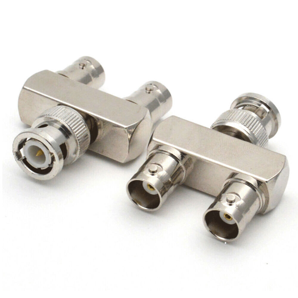 4X BNC Male to 2 Dual BNC Female Splitter 3 Way Y T Triple RF Adapter ...