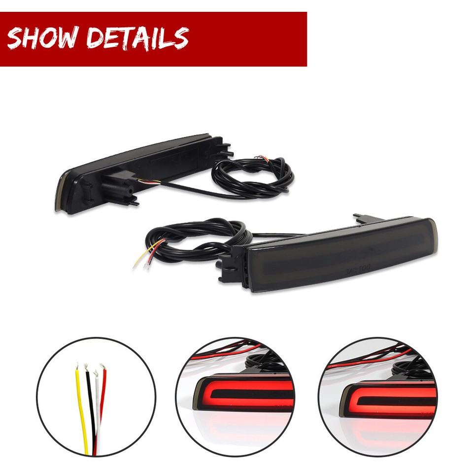 For Infiniti FX35/FX50/FX37 2009-2013 LED Rear Bumper Reflector Tail ...