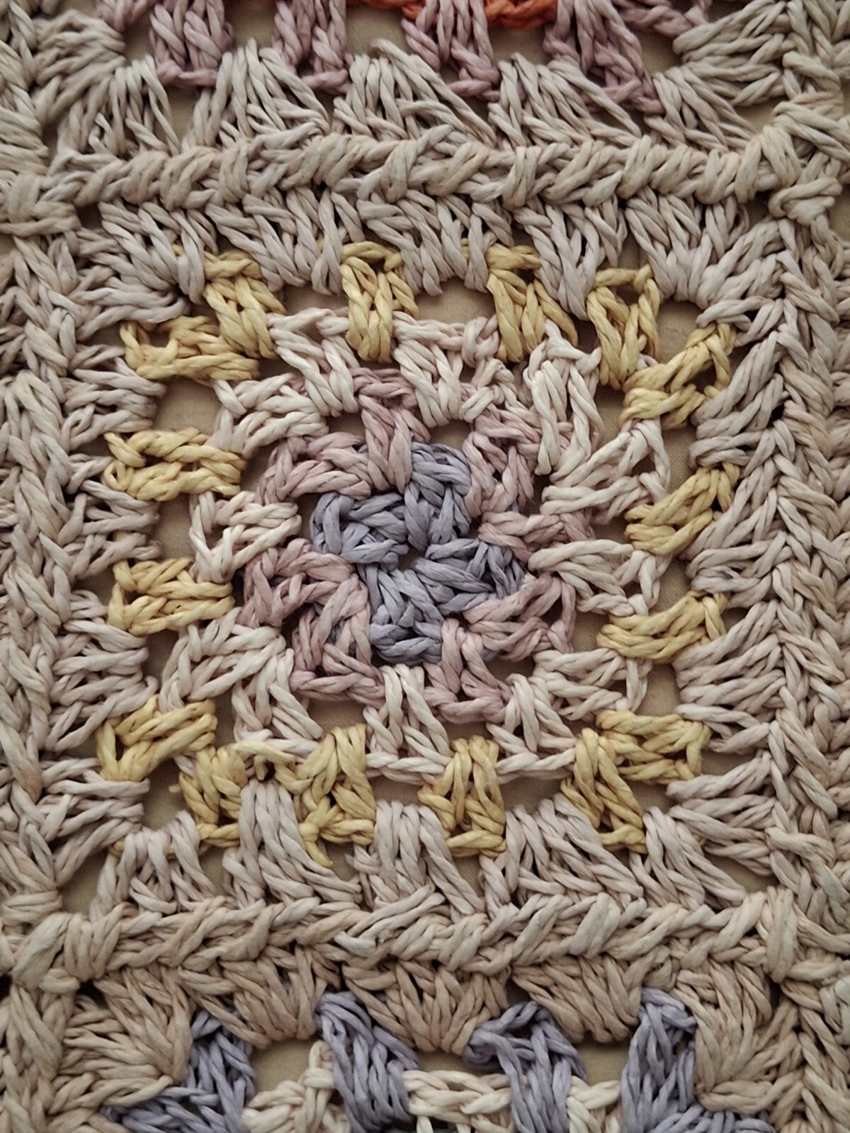 Vintage Women's Lucky Brand Straw Flower Crochet Summer Shoulder Tote ...