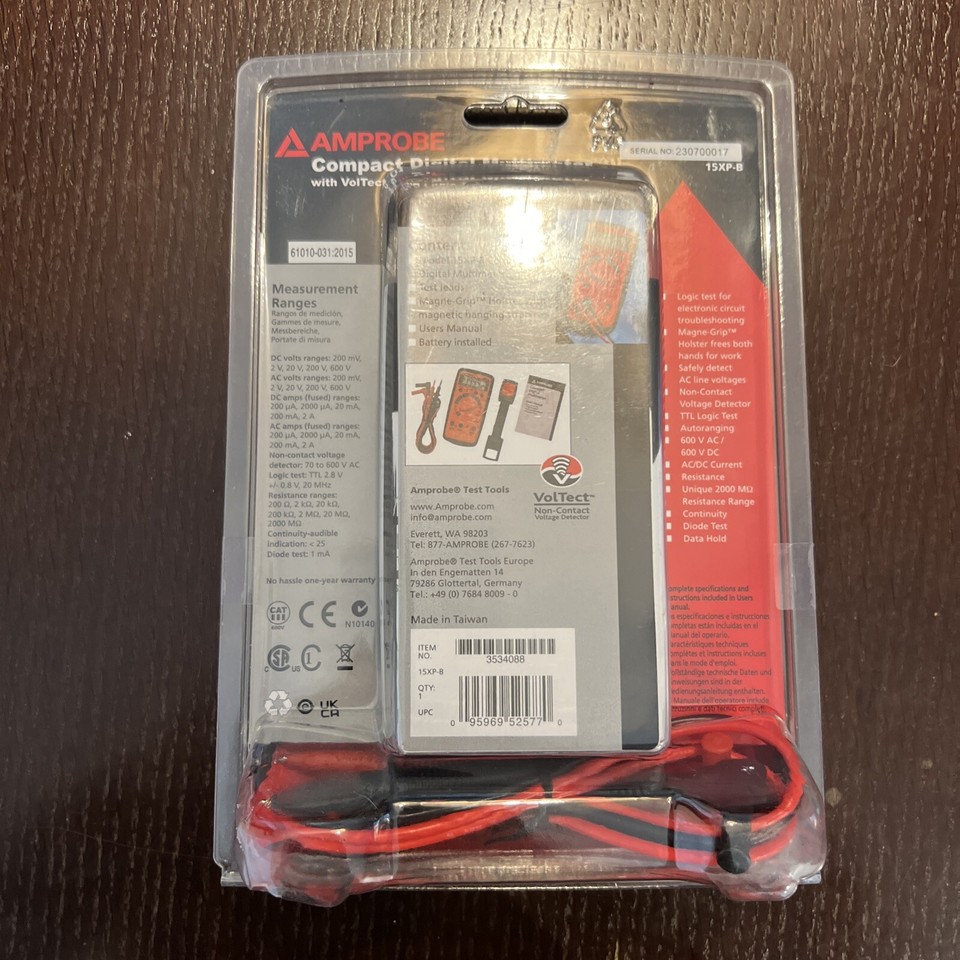 Amprobe 15XP-B - Digital Multimeter VolTect, Non-Contact Voltage Detection | eBay