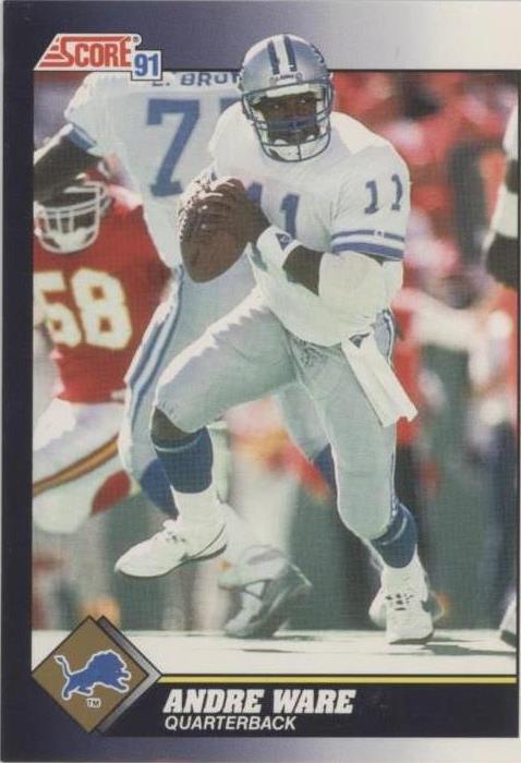 1991 Score Andre Ware #542 for sale | eBay