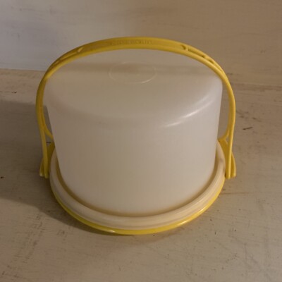 Vintage Tupperware Tupper Toys Cake Taker Yellow #1498-8 | eBay