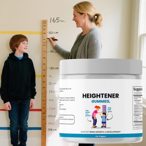 Heightener Gummies - Natural Height Growth Supplement for Kids, Teens ...
