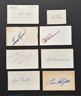 Lot of Baseball Hall of Fame Autographs-7 3x5 cards & 1 cut-Ruffing ...
