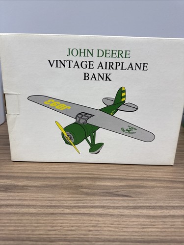 Limited Die Cast John Deere 1927 Lockheed Vega 5B Airplane Bank *NIB ...