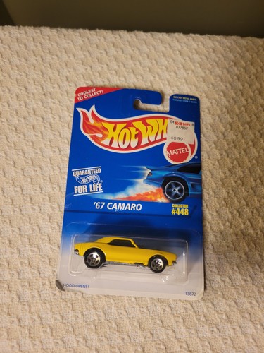Hot Wheels: 1995 - '67 CAMARO #448 - Yellow with Black Stripes - 5 ...