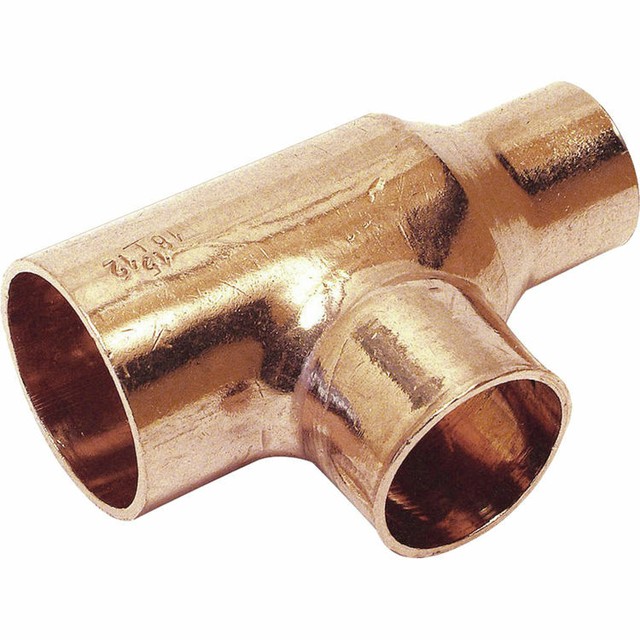 (15) Nibco Tee 3/4x1/2x1/2" CxCxC Wrot Copper Sweat 7/8x5/8x5/8" OD for ...