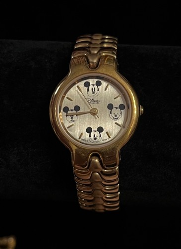 Women's Disney Mickey Mouse Faces V Link Bracelet Watch . | eBay