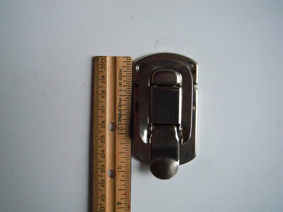 Gibson and Fender, others, case latches, wide lever, large, nickel,w ...