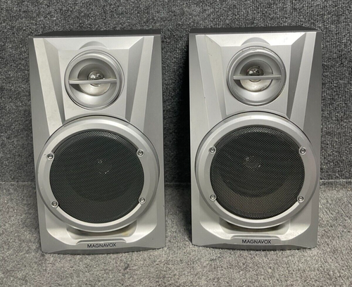 Magnavox Bookshelf Speakers Pair MAS85/17 For Mini Audio Stereo System ...