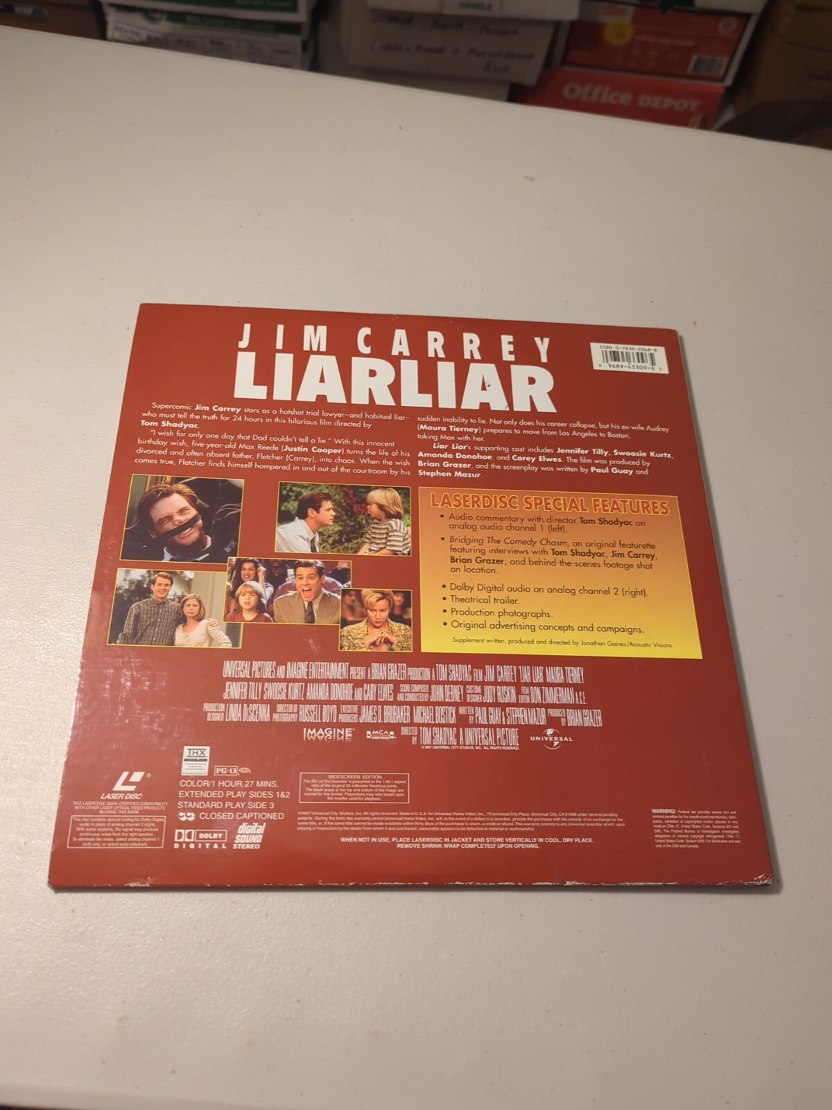 "Liar Liar" Signature Collection Laserdisc LD - Jim Carrey 96894330965 ...