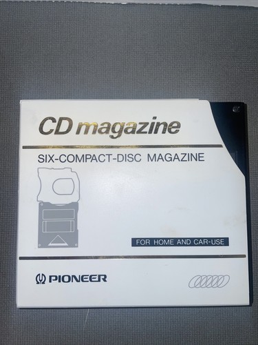 PIONEER 6 Six Compact Disc CD Magazine Cartridge PRW-1023 w/ Sleeve ...