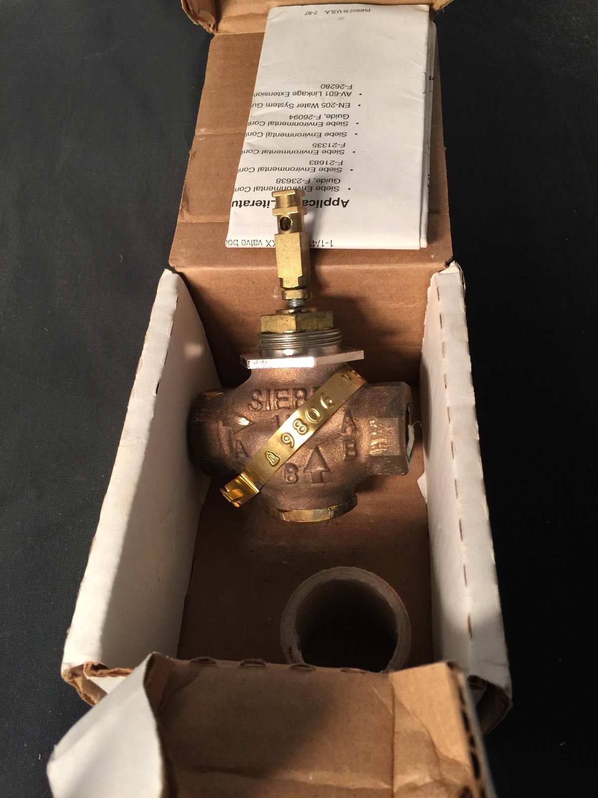 SIEBE ,VB-7213-000-4-02,TWO-WAY VALVE BODIES 1/2" REDUCED PORT, CV = 1. ...
