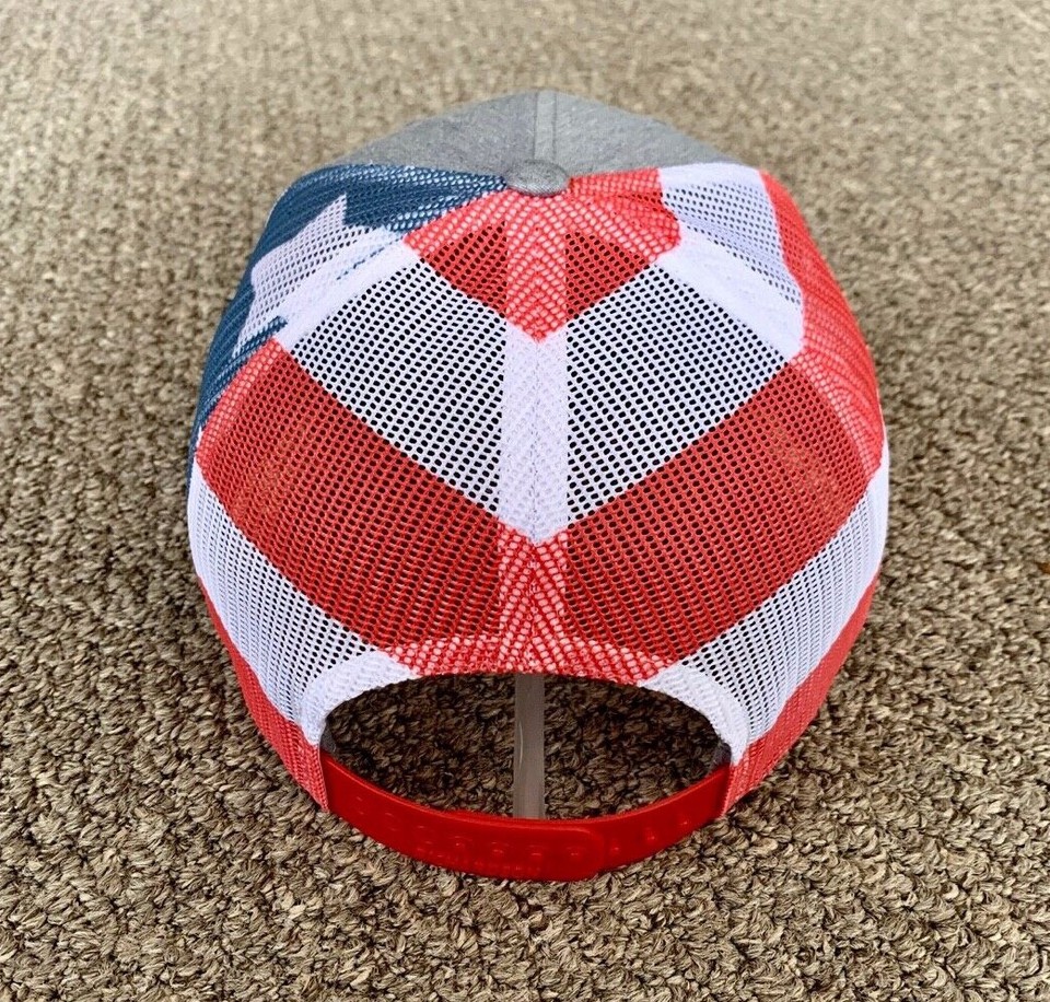US American Flag Hat SnapBack Trucker Stars Mesh Cap Handcrafted in ...