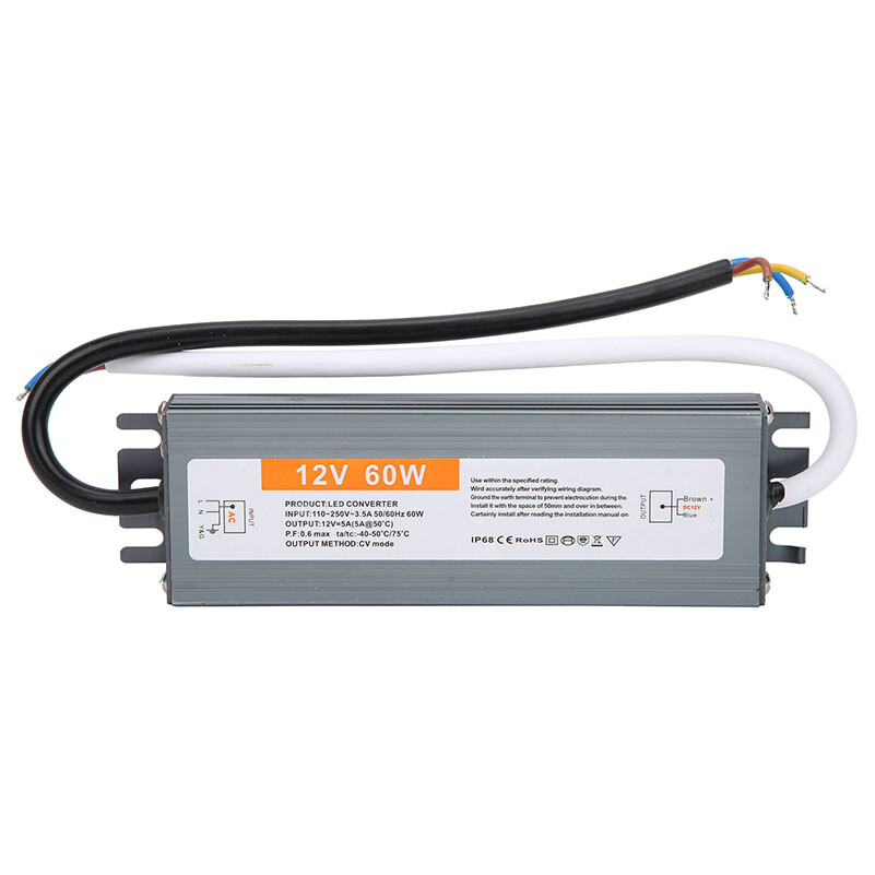 LED Driver 400W Transformer Power Supply Waterproof IP68 AC 90V-250V to ...