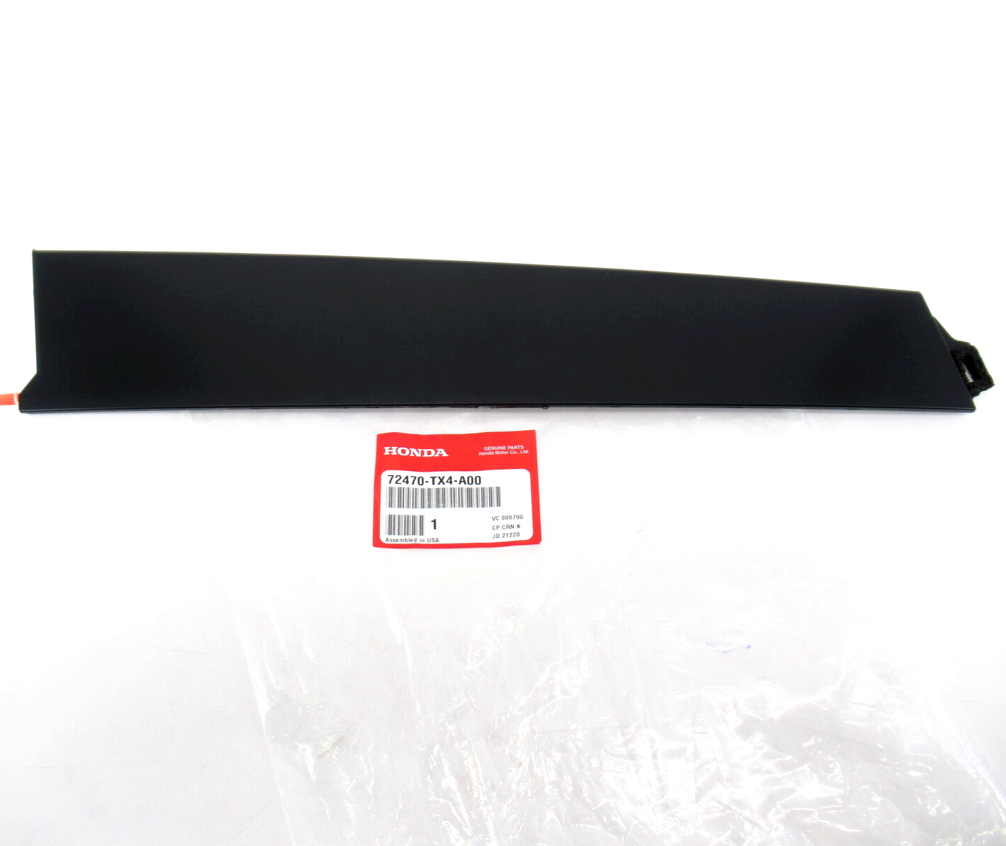 Genuine Honda Acura 72470-TX4-A00 Driver LH Front Door Pillar Garnish ...