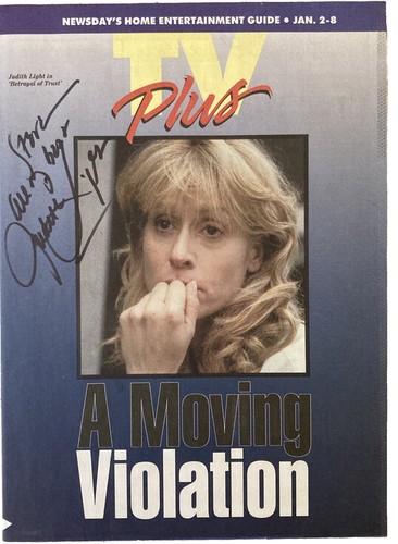 Judith Light Signed / Inscribed Newsday Local TV Guide January 2 1994 ...