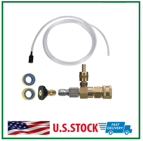 Adjustable Chemical Injector Kit for Pressure Washer, Soap Injector, 3/ ...