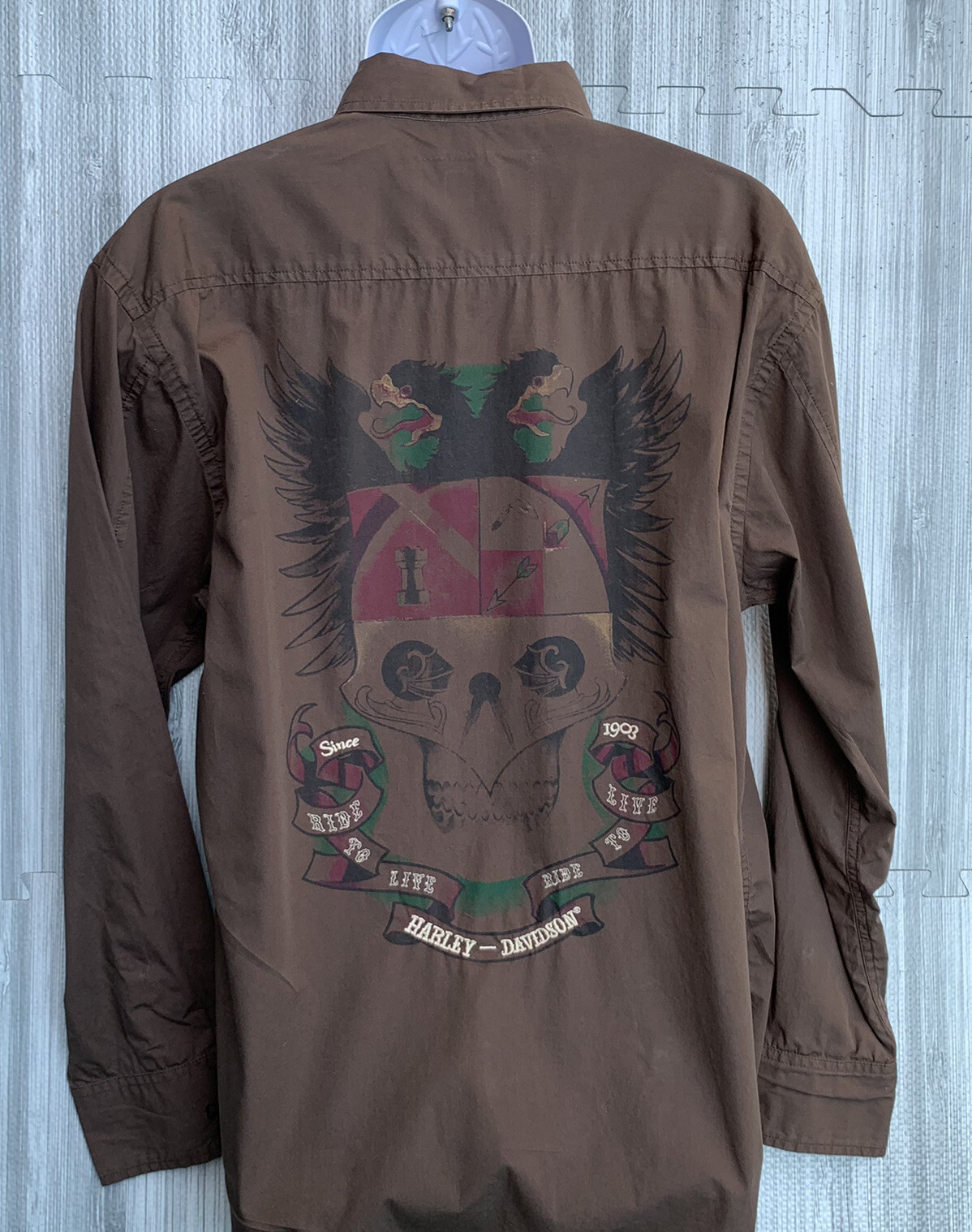 Harley Davidson Mens Large HD-INK Tattoo Artist Line… - Gem