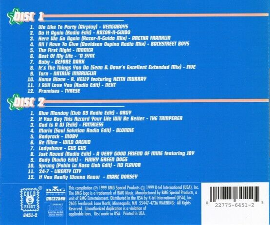SEALED 2 CD Club Mix 2000 Vengaboys Aretha Franklin Monica Natalie ...