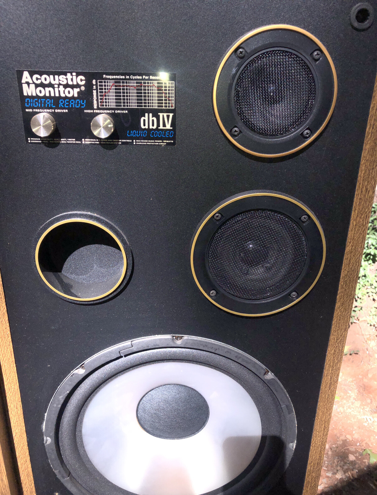 Acoustic Monitor db IV High-End 3-Way Liquid Cooled Speaker | eBay