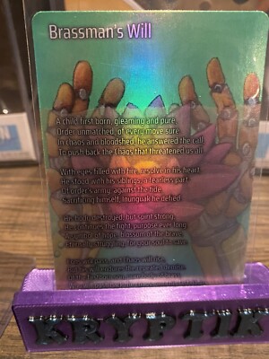 Kryptik TCG Brassman's Will 21/38 Foil Lore Card (Limited) Patreon | eBay