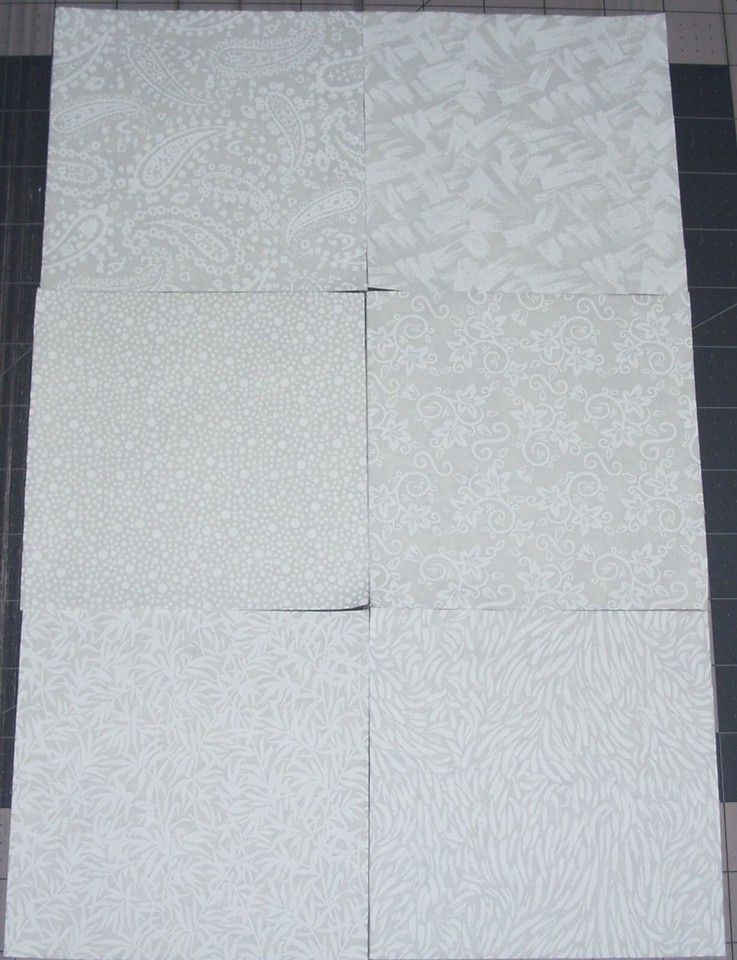 48 White Tonal Tone on Tone Fabric 5 inch Quilt Squares Charm pack | eBay