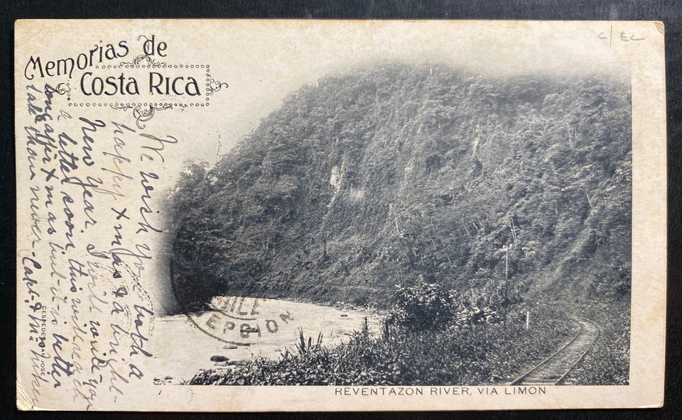 1902 Puntarenas Costa Rica RPPC Postcard Cover to German Consul ...