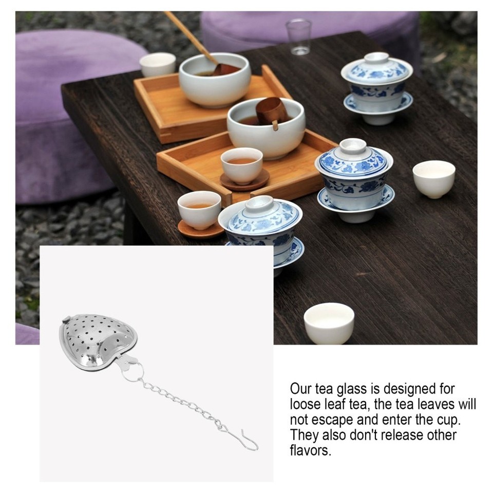 6Pcs Tea Strainers Chain Stainless Steel Tea Balls Creative Tea Residue ...