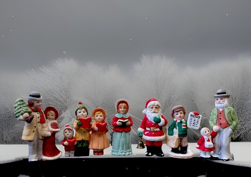 Set Of 6 Vintage 1986 Lefton Christmas Figurines Unboxed. | eBay