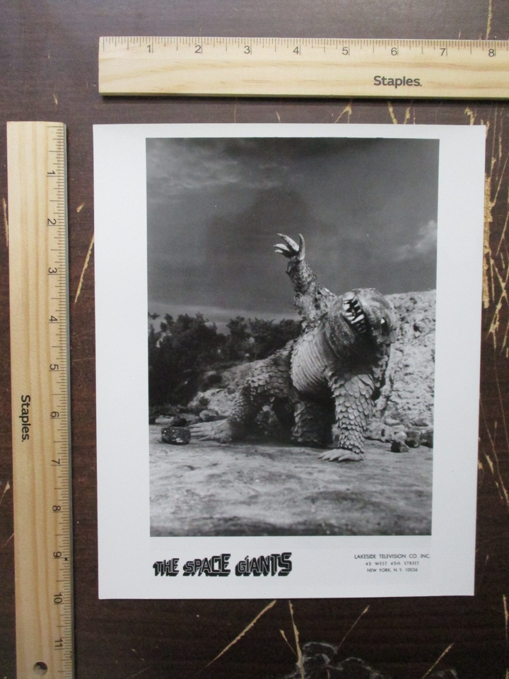 PRESS PROMO PHOTO THE SPACE GIANTS JAPANESE MOVIE MOLESAURUS MONSTER ...