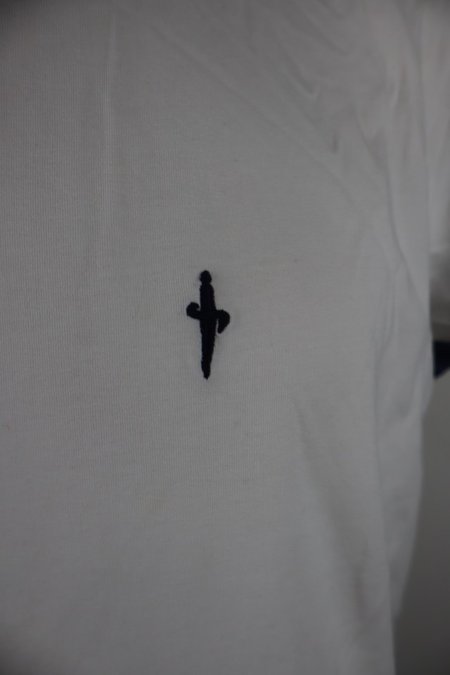 Cesare Paciotti Polo Shirt Men 2XL White Vintage Cotton Logo T-Shirt | eBay