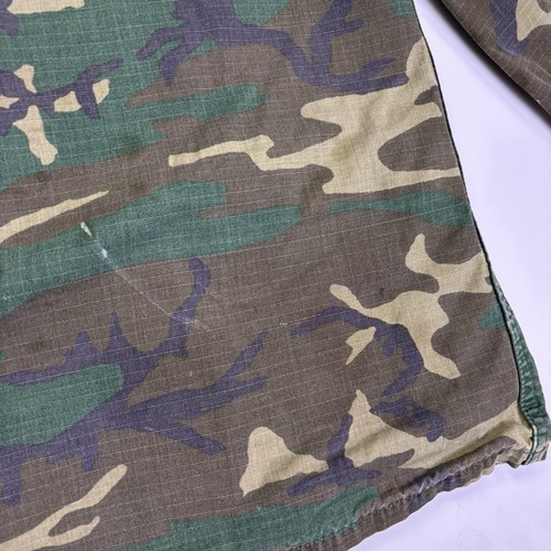 VTG Military Medium Shirt RDF ERDL Camo Jungle Coat Hot Weather Ripstop ...