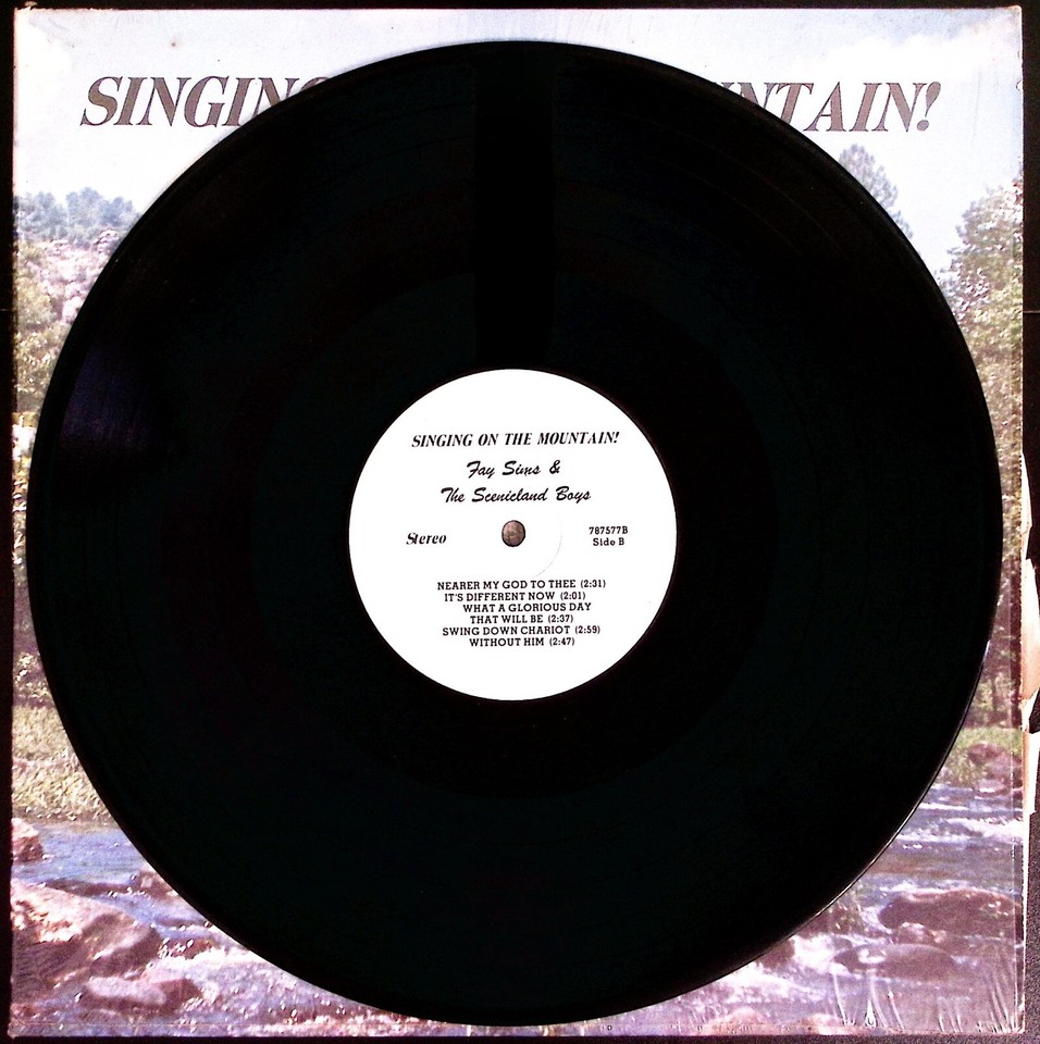FAY SIMS & THE SCENICLAND BOYS SINGING ON THE MOUNTAIN! EXC VINYL LP ...