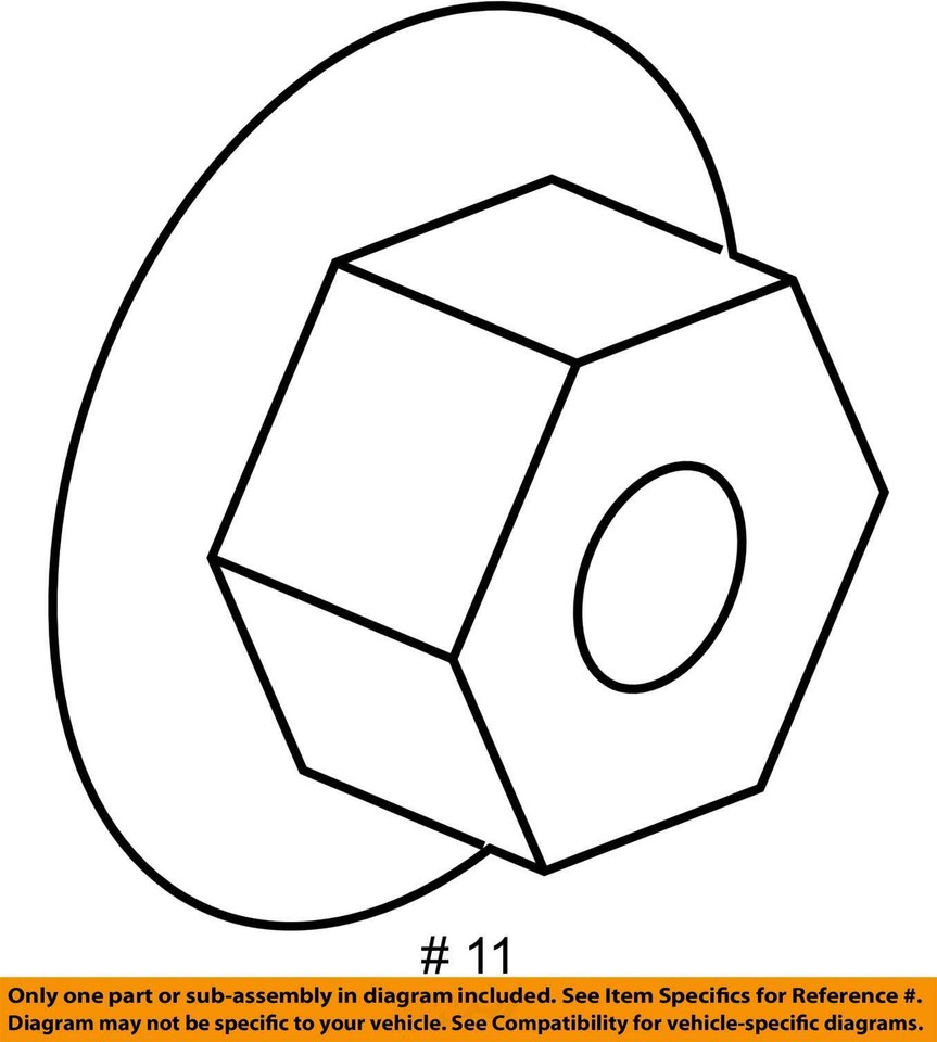 GM OEM 10-24 ATS Front Suspension Drive Axles-Axle Nut 11611687 | eBay