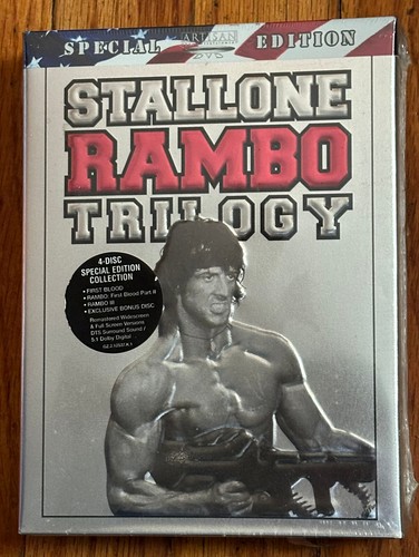 Rambo Trilogy METAL SLIPCOVER movies 1-3 dvds New Factory Sealed | eBay