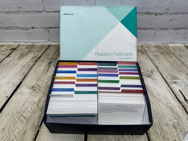 2022-2023 MedStudy Pediatrics Flash Cards by MedStudy (2021, Hardcover ...
