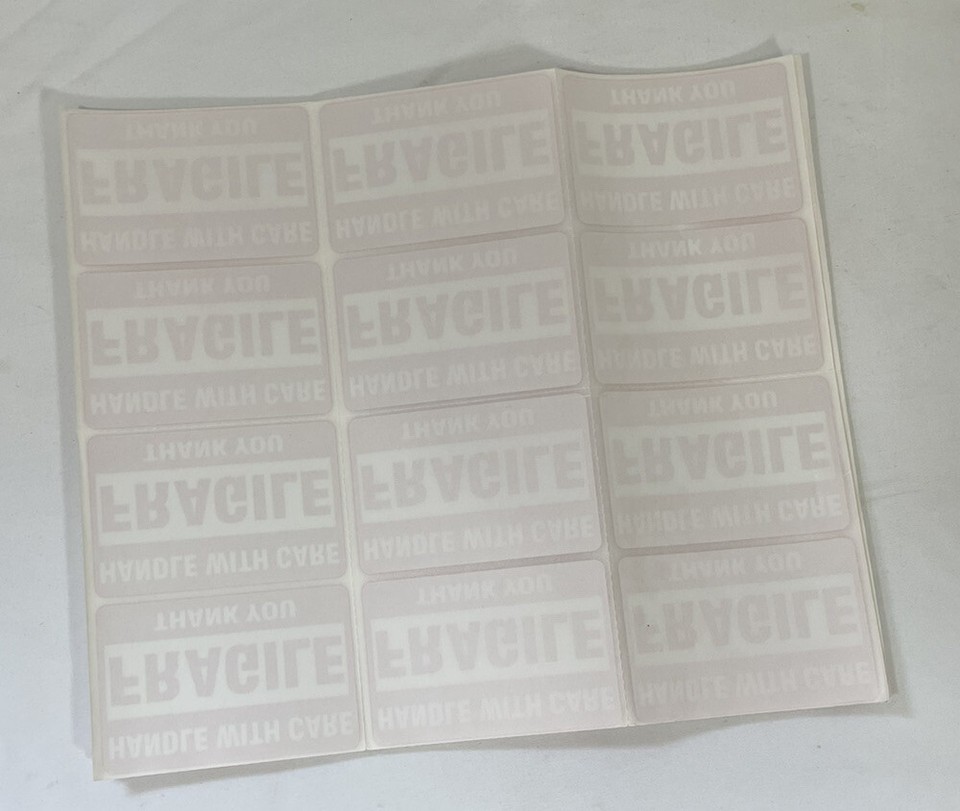 216 Pcs Fragile Label Stickers Handle with Care Sheets | eBay