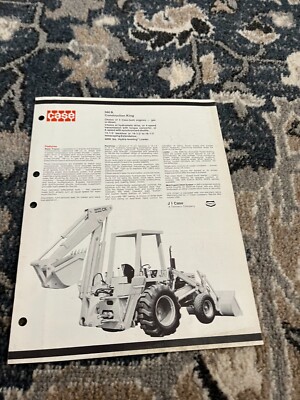 Case Tractor 580B Backhoe Loader Brochure FCCA | eBay