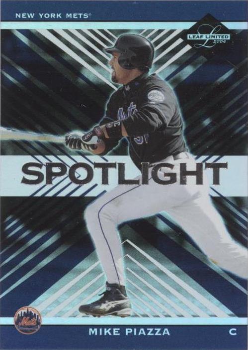 2004 Leaf - Limited Previews Mike Piazza #8 Spotlight Silver /100 for ...